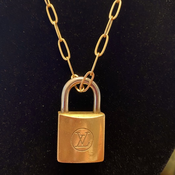 Louis Vuitton | Jewelry | Louis Vuitton Lock Necklace | Poshmark